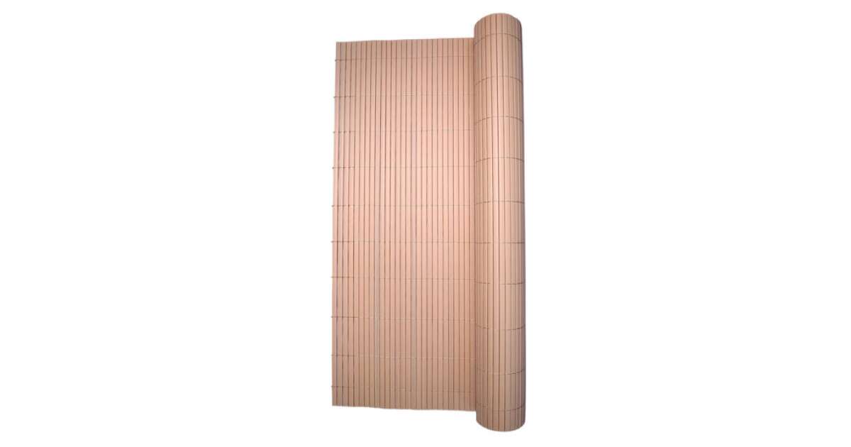 Zástenka na balkón, terasu, PVC plot, bambusový štýl, 1300 g/m2, UV ...