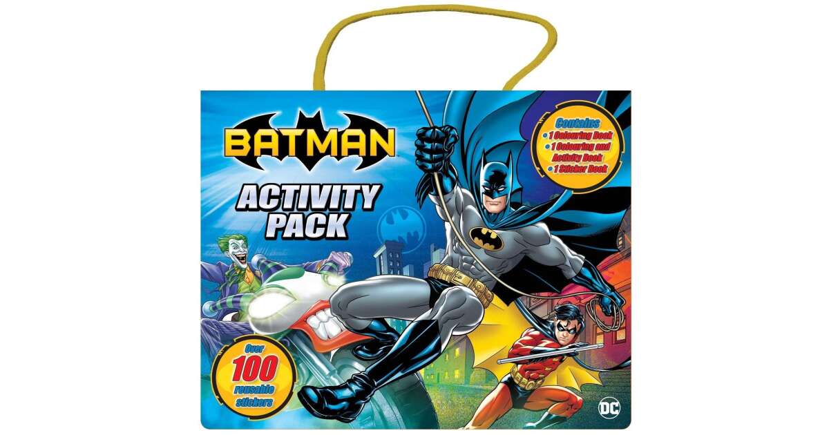 Batman Activity Pack aligátor matrica kifestőkönyv készlet AB3444BTSAP ...