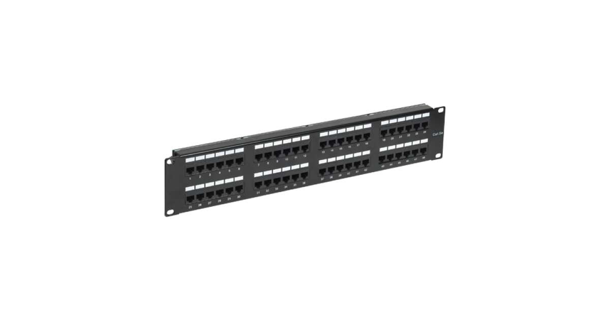Patch Panel 2U FTP Cat6 48 porturi RJ45 - ASYTECH Networking ASY-PP ...