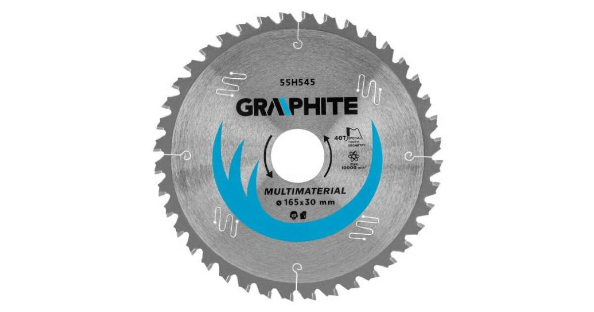 Graphite Vidia Körtárcsa, multimaterial, 40 fog, 165 mm | Pepita.hu