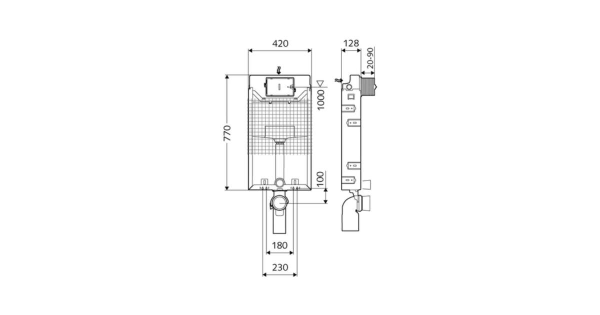 SCHELL Montus C-N beépíthető WC tartály | Pepita.hu
