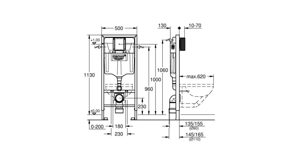 GROHE Rapid SL Project beépíthető WC tartály | Pepita.hu