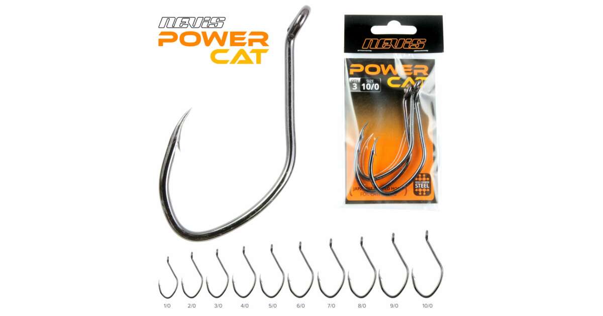 Nevus Power Cat Harcsázó Horog 4/0 - 6 db | Pepita.hu
