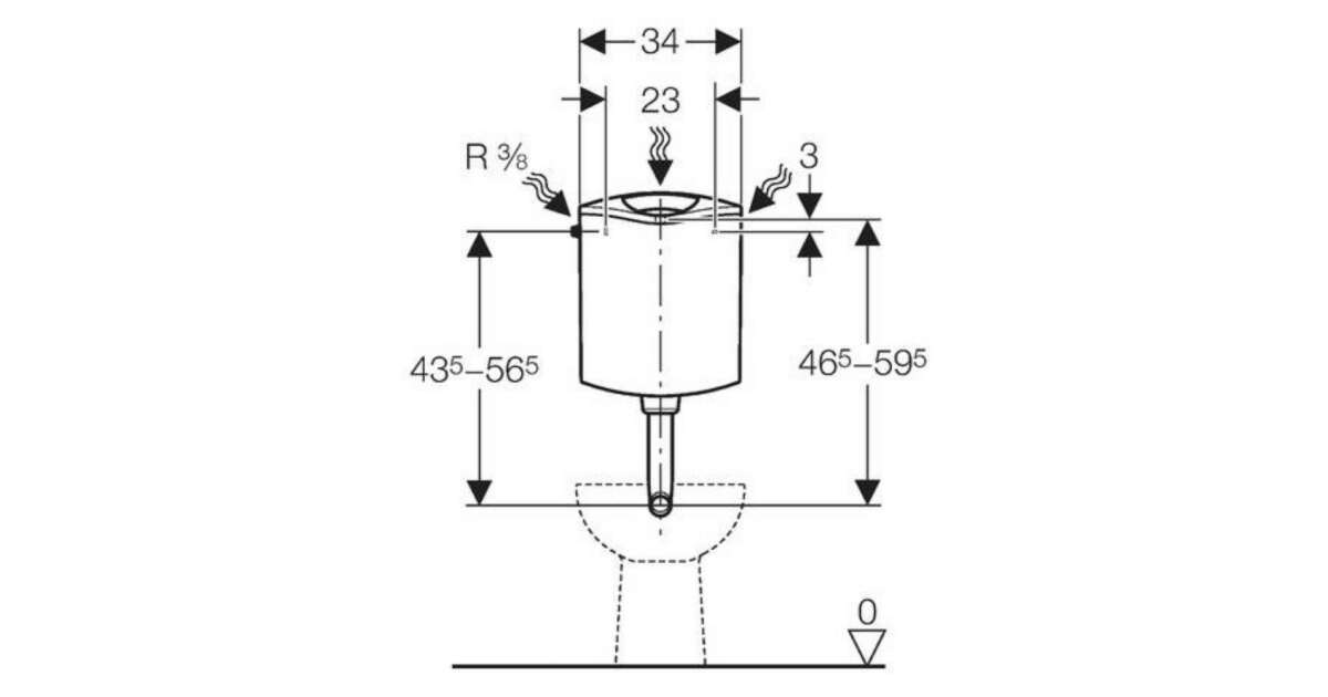 GEBERIT AP116 Natura WC-tartály, alacsonyra szerelhető | Pepita.hu