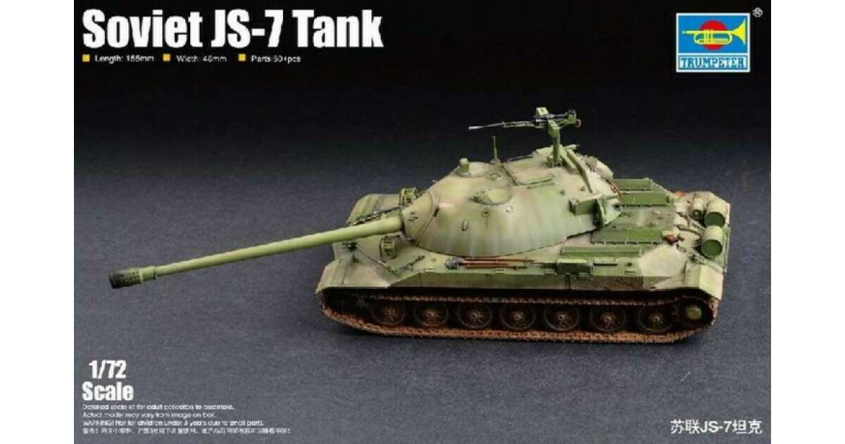 Trumpeter Soviet JS-7 Tank műanyag modell (1:72) | Pepita.hu