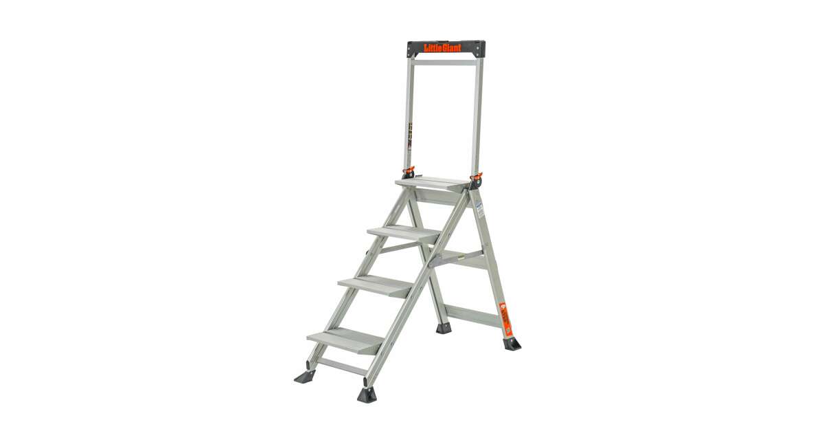 Aluminiumleiter Little Giant Jumbo Step, 4 Stufen | Pepita.com