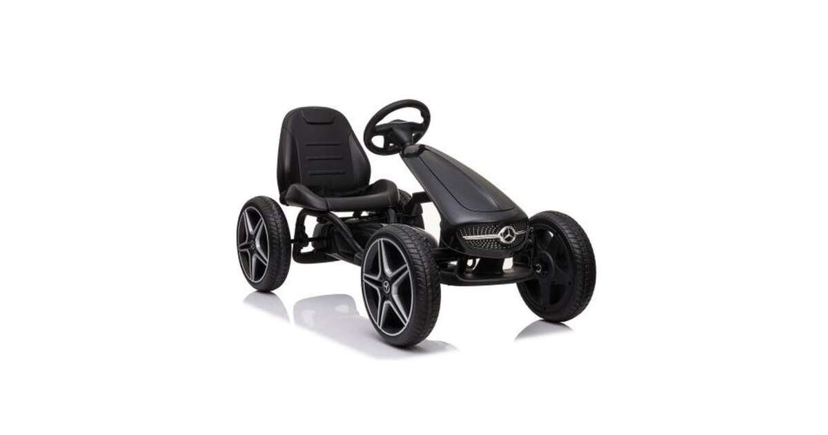 Gokart mercedes pedálos autó fekete | Pepita.hu