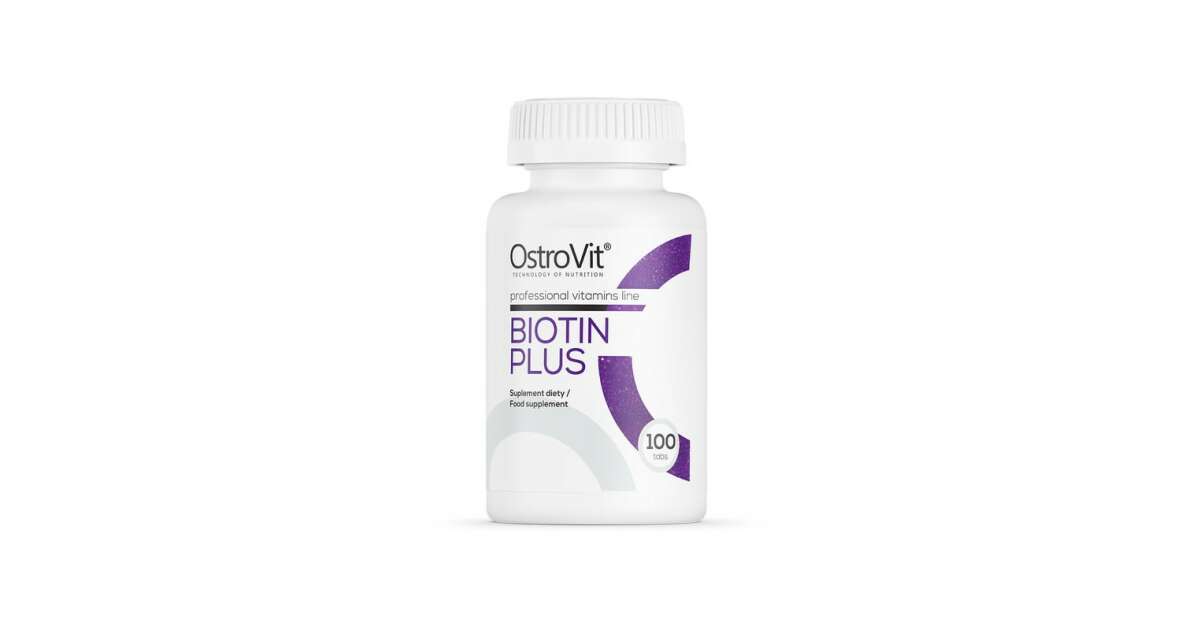 OstroVit Biotin Plus 100 tabletta (Biotin 2500mcg + cink + szelén ...