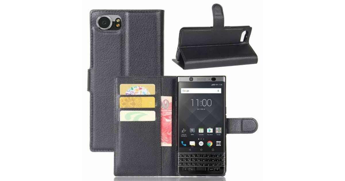 BlackBerry KeyOne Wallet Tok - Fekete | Pepita.hu