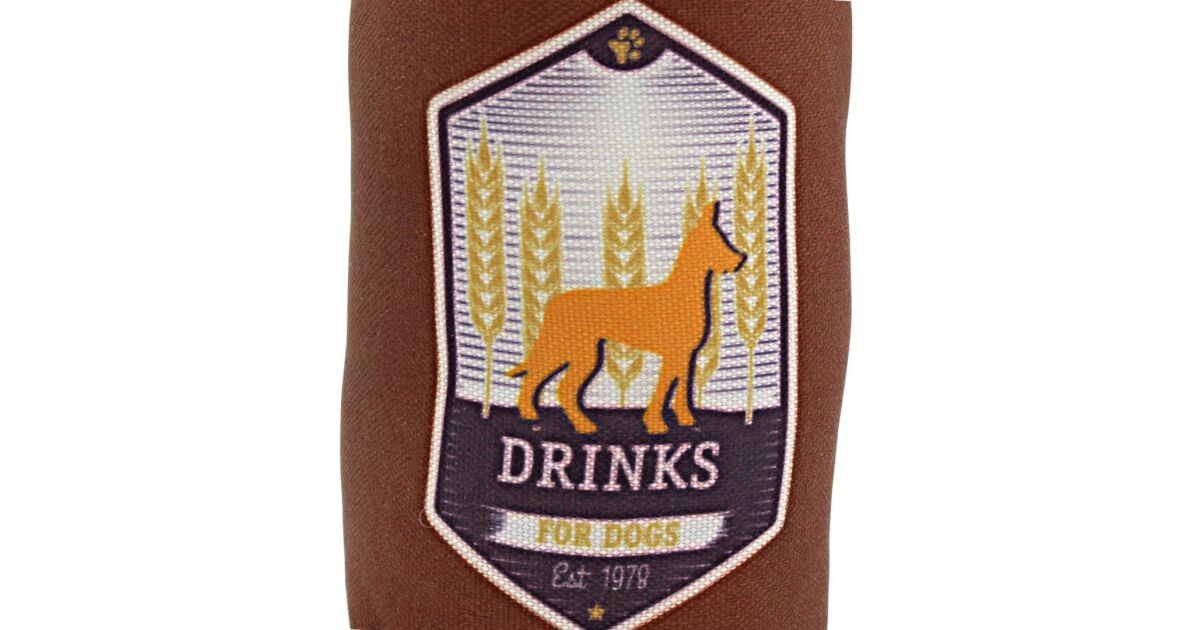 Brown Glass Beer Bottle Dog Toy 26.5cm | Pepita.com