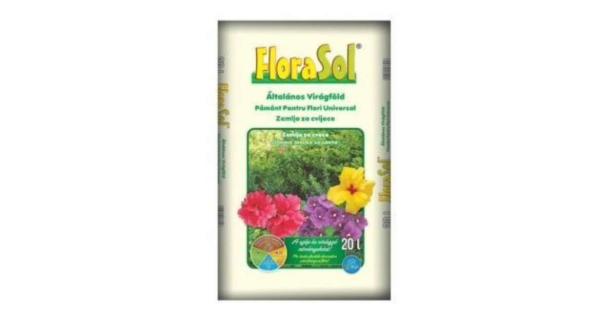 Florasol Univerzális Virágföld - Cserepes Növényekhez - 20 L | Pepita.hu