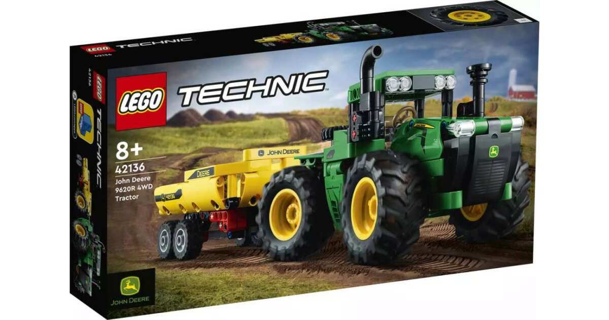 Lego Technic 42136 - John Deere 9620R 4Wd Tractor | Pepita.hu