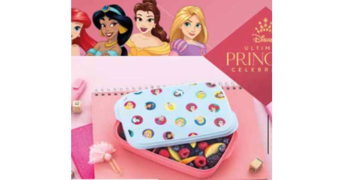 Osztott ebéd box, 590 ml / Disney Princess - Tupperware | Pepita.hu