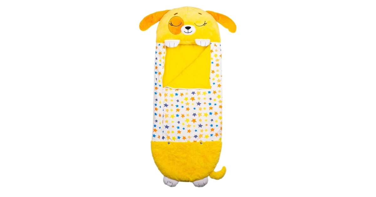 Happy Nappers 2in1 Net Bag and Pillow Dog yellow Pepita