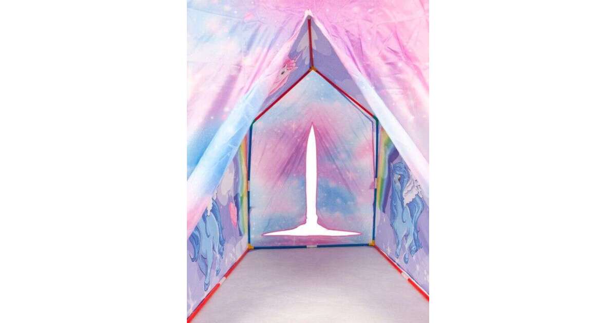 Iplay gyerek Játszósátor - Unikornis #rózsaszín-lila + Labda készlet ...