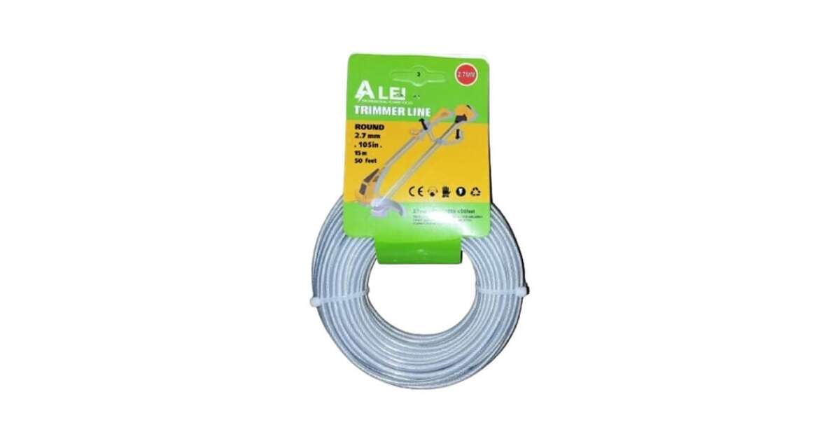 Alei Fémszálas Fűkasza Damil 2.7mm x 15m | Pepita.hu