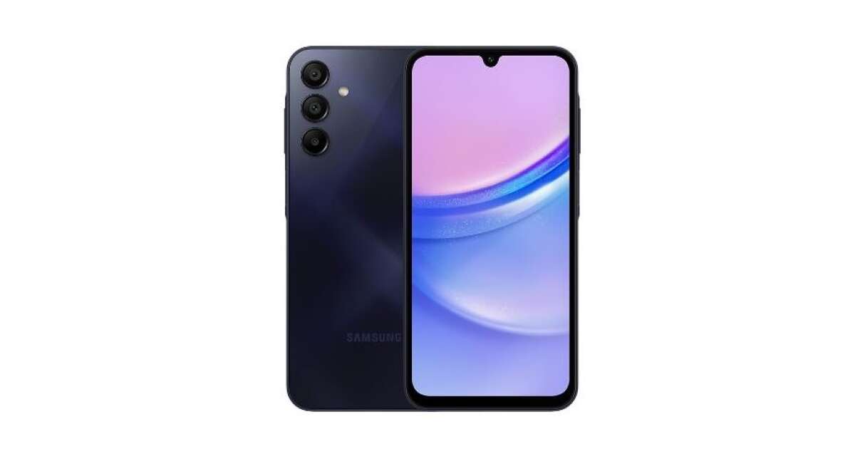 Samsung Mobiltelefon A155F GALAXY A15 DS (4/128GB), BLACK | Pepita.hu