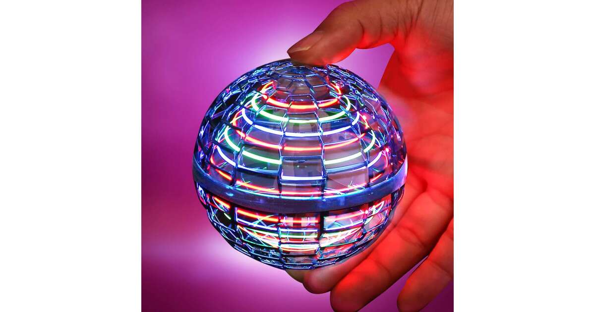Gyro Ball trükkös LED-es akkumulátoros lebegő labda USB | Pepita.hu