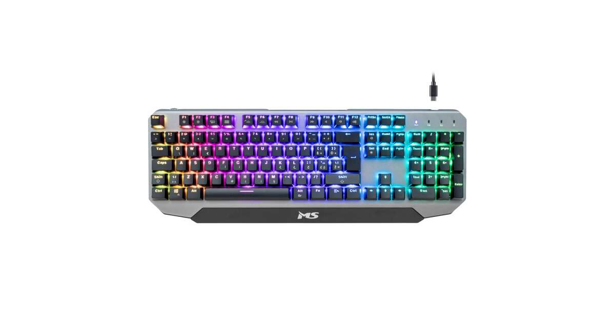 MS Elite C910 Gaming Mechanical RGB Keyboard Black UK MSP10010 | Pepita.hu