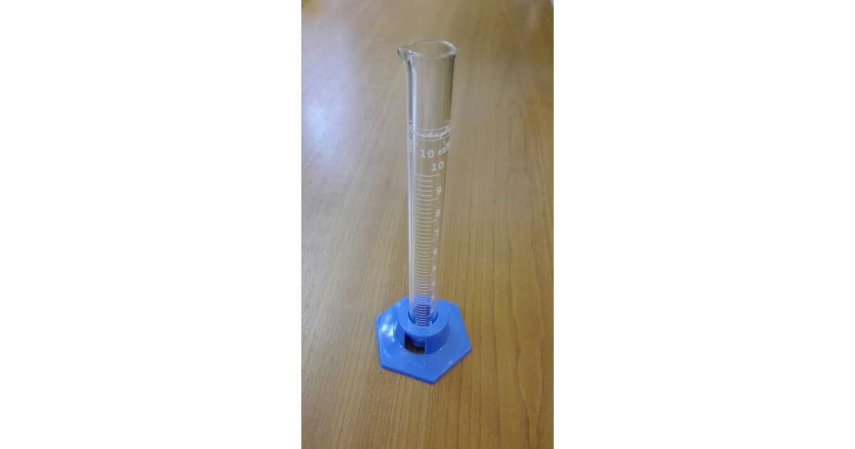 Odmerný valec sklenený, plastový podstavec 10ml | Pepita.com