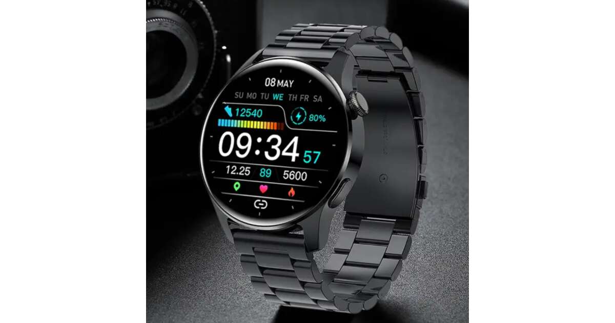 RoHS® Pro Smartwatch,1,39 hüvelykes Amoled, HD Bluetooth hívás, Multi ...