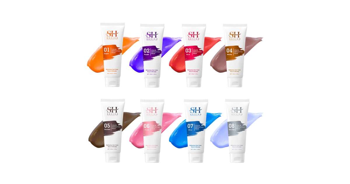 Masca de par coloranta, Efect nuantator, Culori multiple, Sevich, 100ml ...