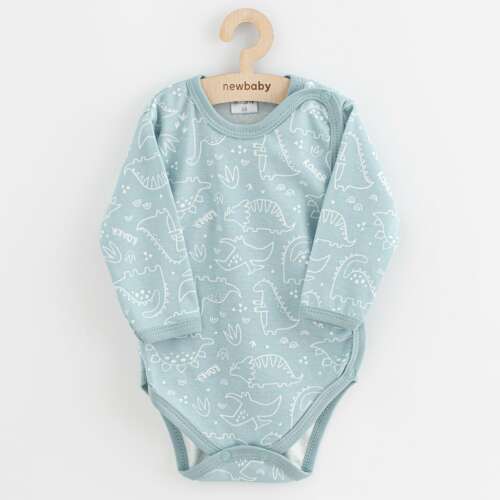Detské body so zipsom po celej dĺžke New Baby Classic II dino mätová ...
