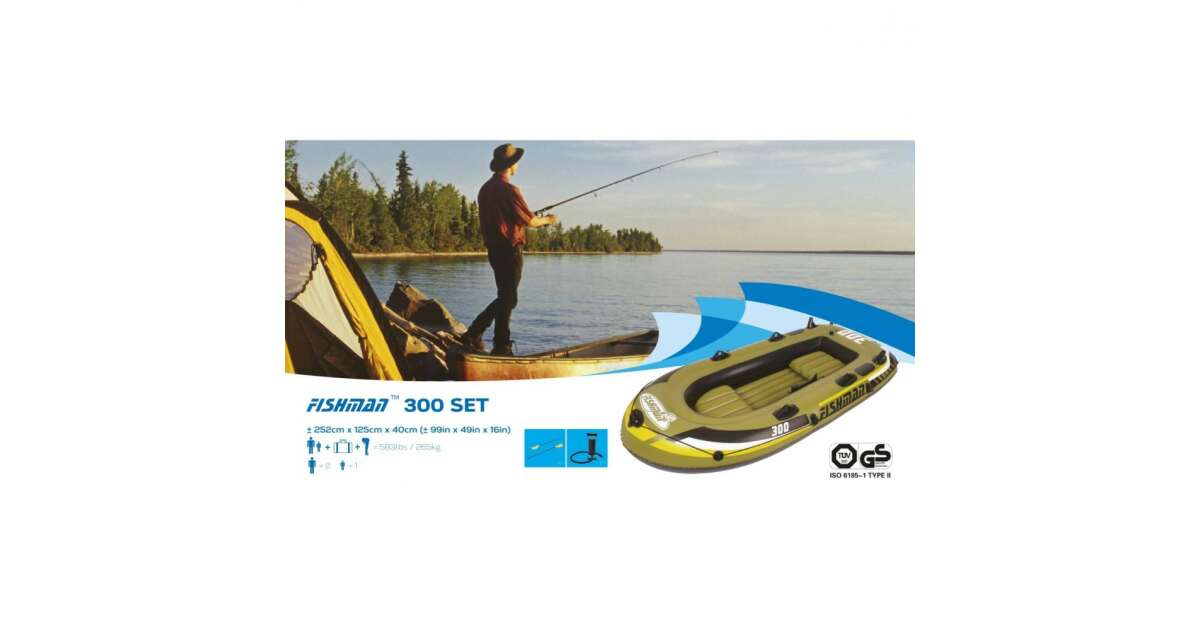 Felfújható csónak AVENLI Fishman 300 készlet | Pepita.hu