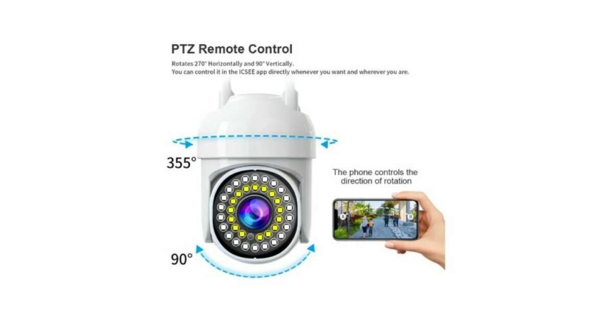 Jortan Wireless Wifi Camera de supraveghere exterioara 2MP, JT-8161QJ ...