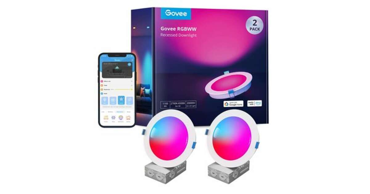 Govee Smart LED Süllyesztett Lámpa 4 (2-es csomag) | Pepita.hu