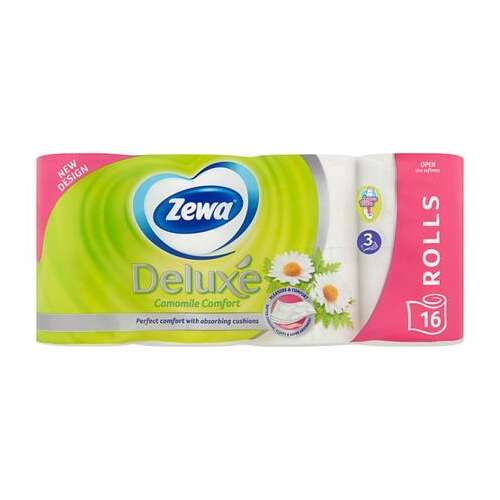 Toalettpapír, 3 rétegű, kistekercses, 16 tekercs, ZEWA "Deluxe", kamilla | Pepita.hu