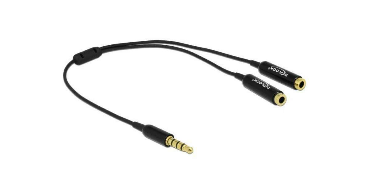 DeLock Audio Splitter - 3,5mm Jack - 25cm | Pepita.hu