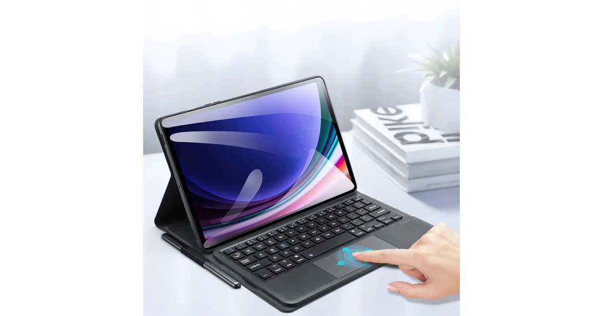 Husa cu tastatura DuxDucis Keyboard TK Series compatibila cu Samsung ...