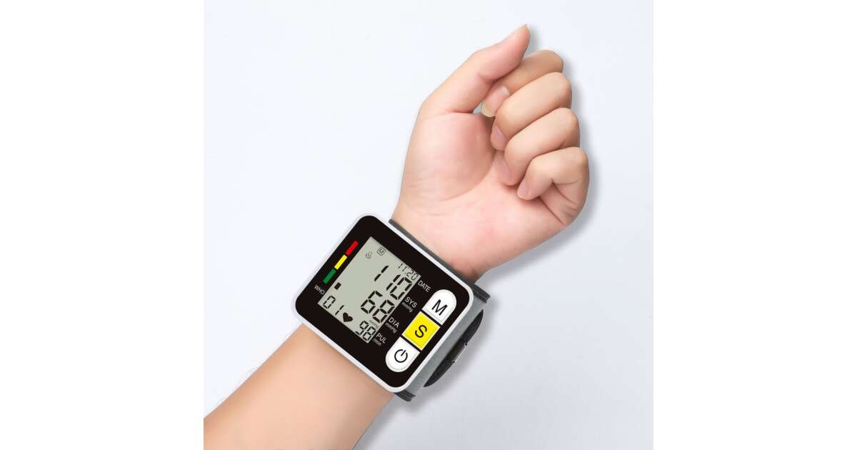 SH-106 Csuklós Vérnyomásmérő - Automatikus, LCD Kijelzővel | Pepita.hu