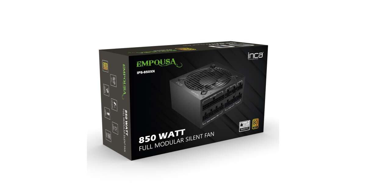 Inca Empousa 850W 80+ Gold Moduláris Tápegység | Pepita.hu
