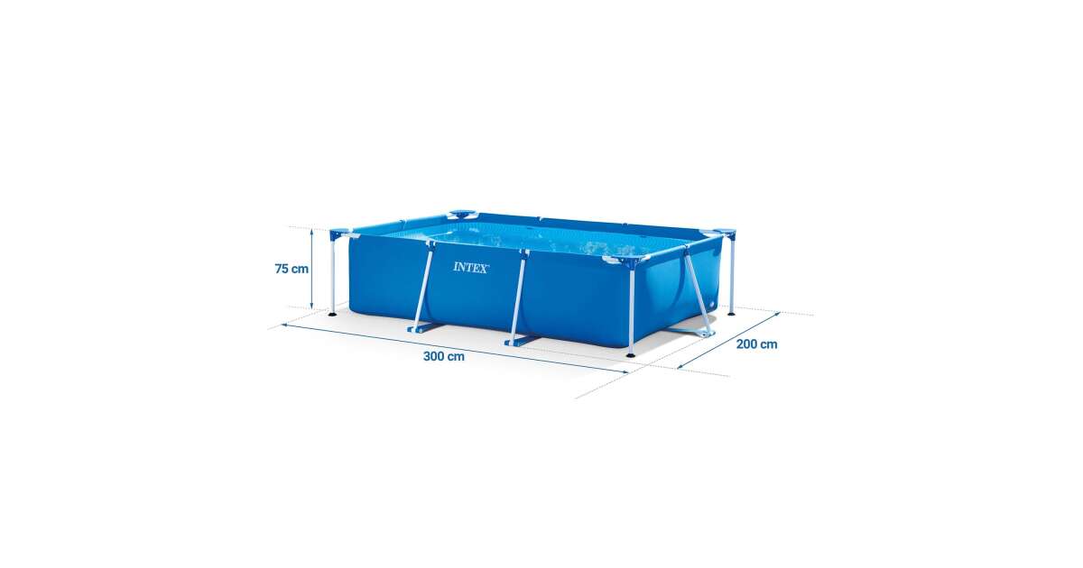 Intex Metal frame pool with repair kit 300x200x75cm 28272 Pepita