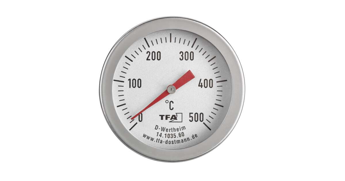 Termometru bimetalic pentru cuptor 0°...+500°C 14.1035.60 | Pepita.com