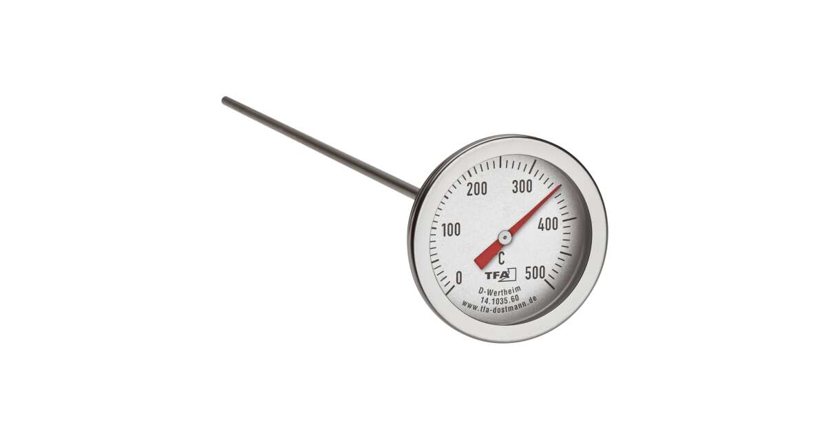 Termometru bimetalic pentru cuptor 0°...+500°C 14.1035.60 | Pepita.com