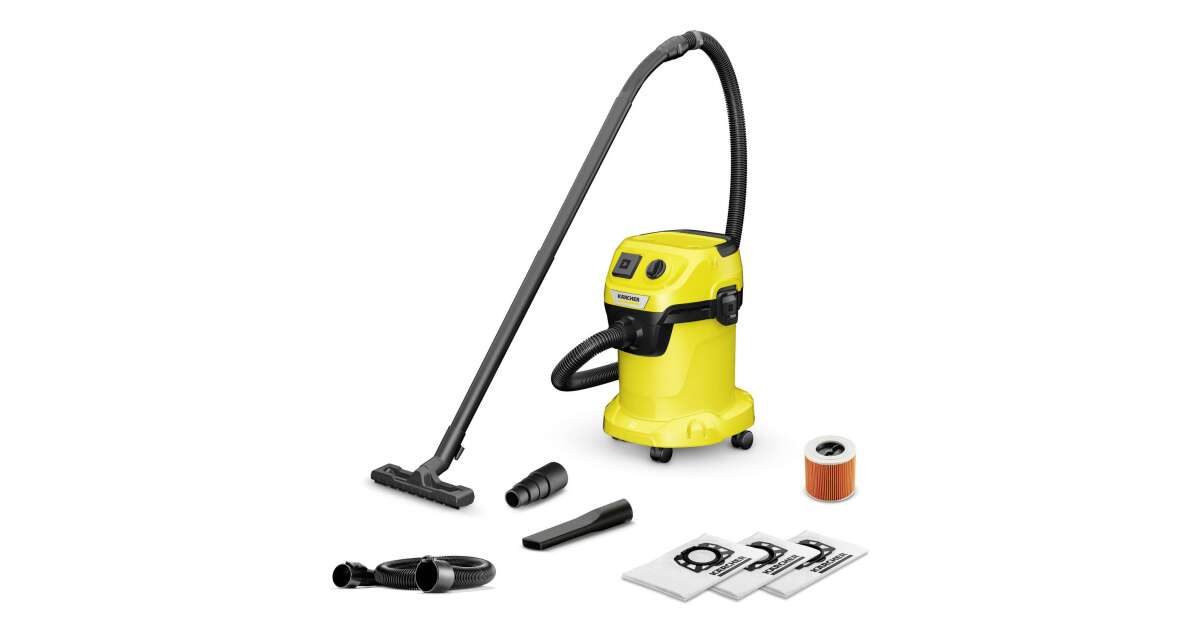 Karcher 1.628-178.0 nedves-száraz Porszívó 1000W, Sárga | Pepita.hu