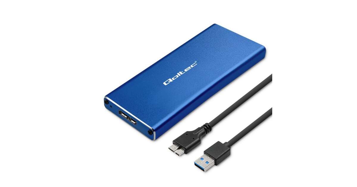 Qoltec M.2 SSD Külső Tok - USB 3.0 | Pepita.hu