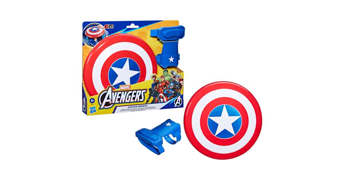 Hasbro Marvel Avengers Amerika Kapitány Mágnespajzs és Holder ...