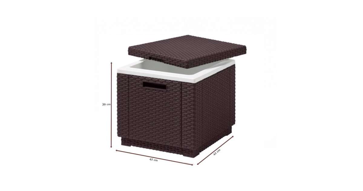 Keter Ice Cube Multifunkciós Tároló - Italhűtő, Asztal, Puff ...