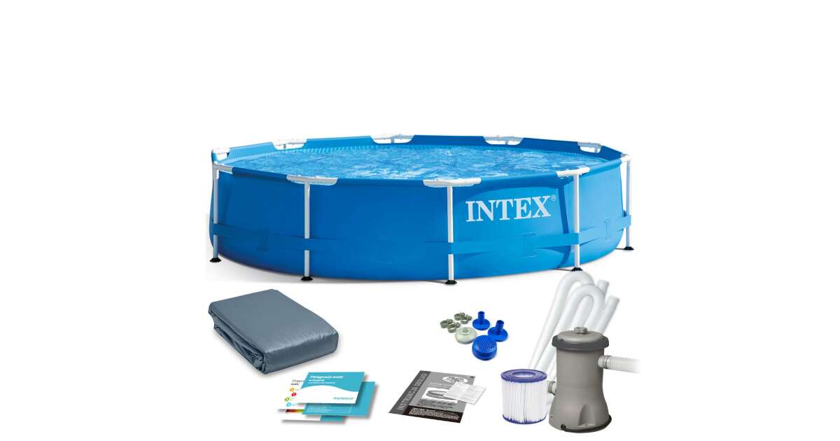 Rack garden pool 305 x 76 cm 4 in 1 intex 28202 set | Pepita.com