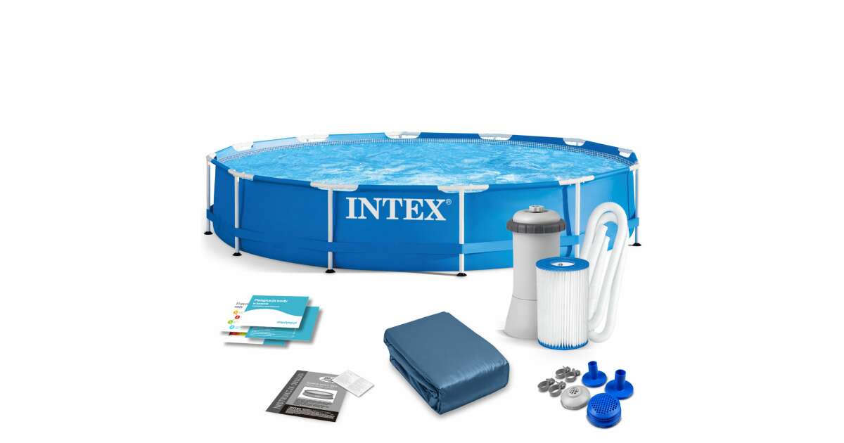 366 x 76 cm 10in1 intex 28212 kerti keret medence 366 x 76 cm 10in1 ...