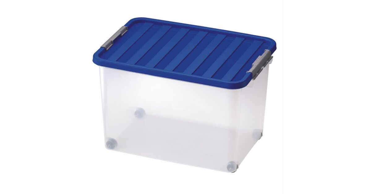 Heidrun Clipbox Cutie depozitare 45L 52x36,5x34cm cu roti, Cu capac ...