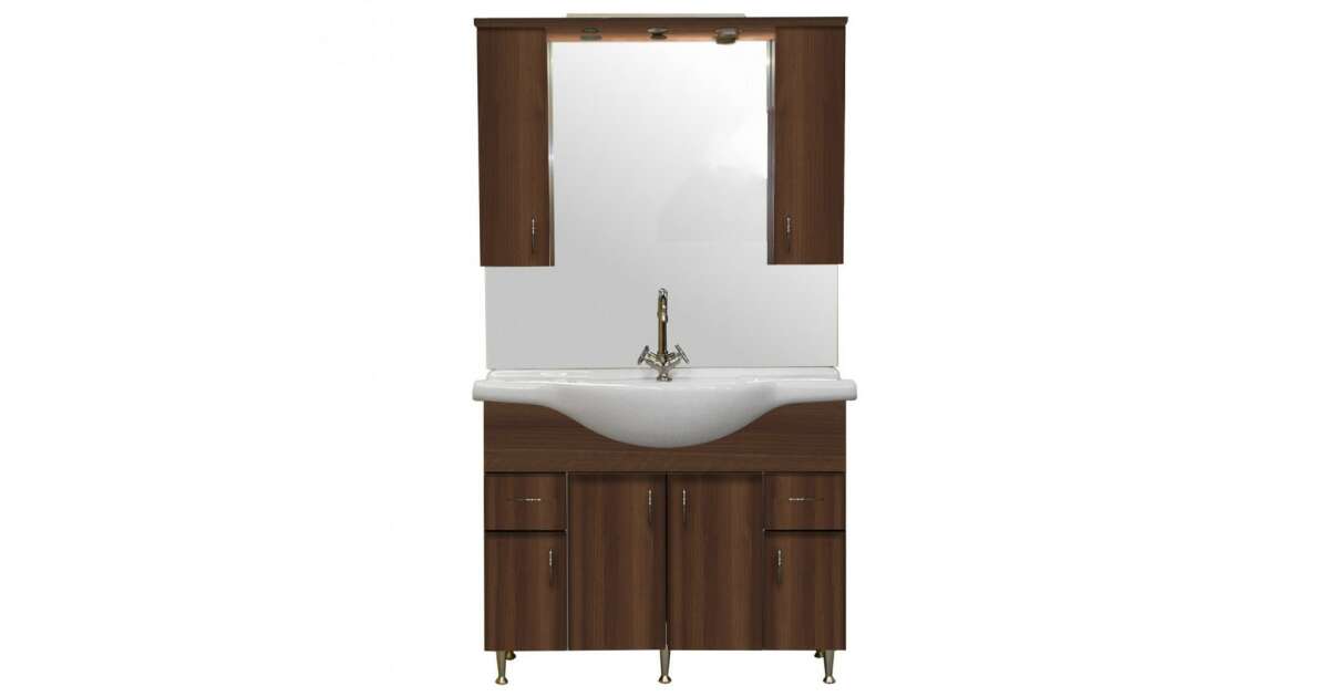 Bianca Plus 105 komplett fürdőszoba bútor aida dió | Pepita.hu