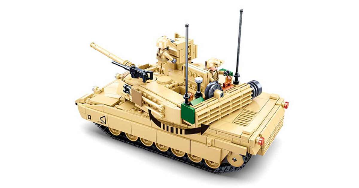 Sluban Model Bricks - Army M1A2 Abrams harckocsi építőjáték készlet ...