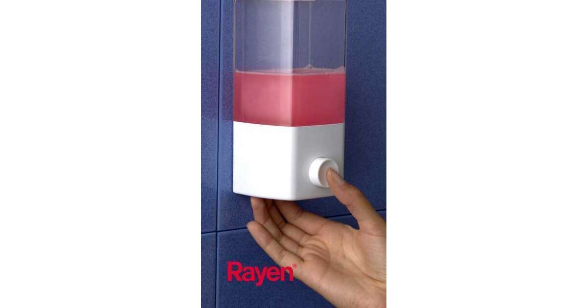 Rayen 2025 soap dispenser, push button, white | Pepita.com