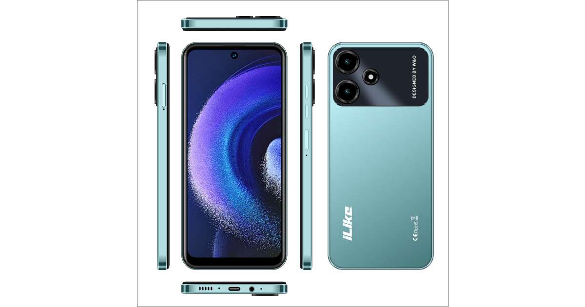 ILIKE FPRO Mobiltelefon 6,53 zöld Dual SIM kártyafüggetlen 3GB 32GB ...