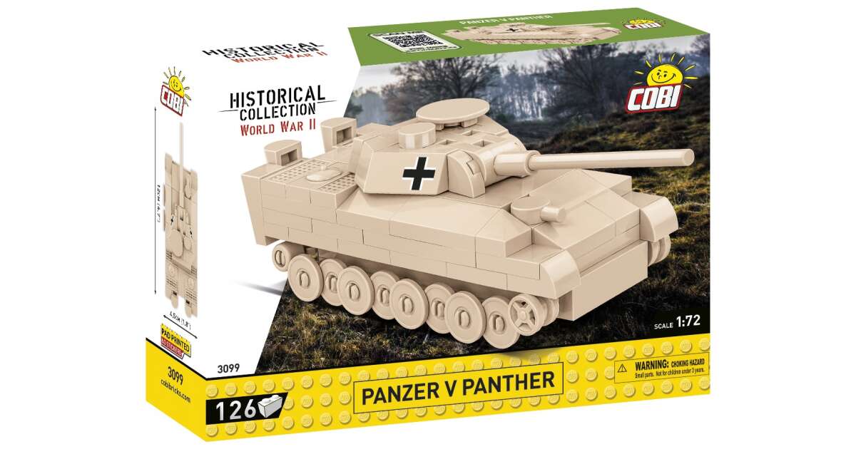 Cobi Blocks Panzer V Panther tank modell (1:72) | Pepita.hu